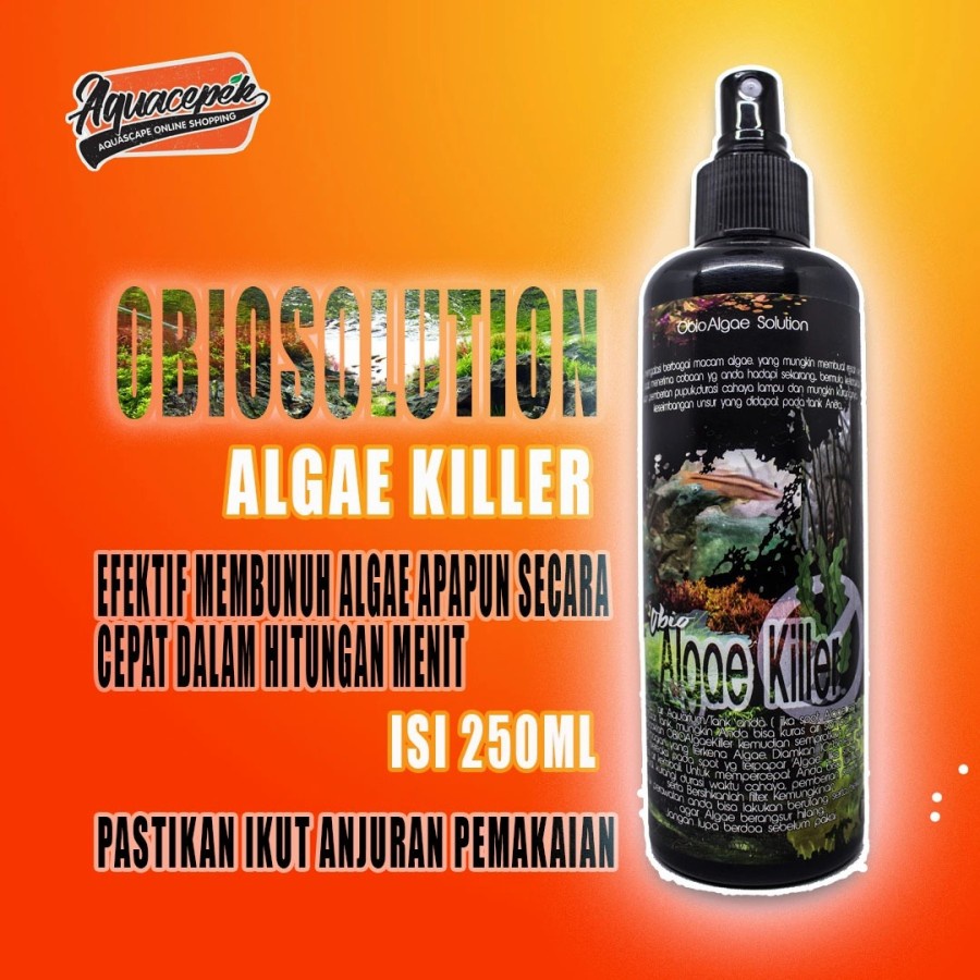 Jual OBIO ALGAE KILLER PEMBASMI ALGA 250ML AQUASCAPE | Shopee Indonesia