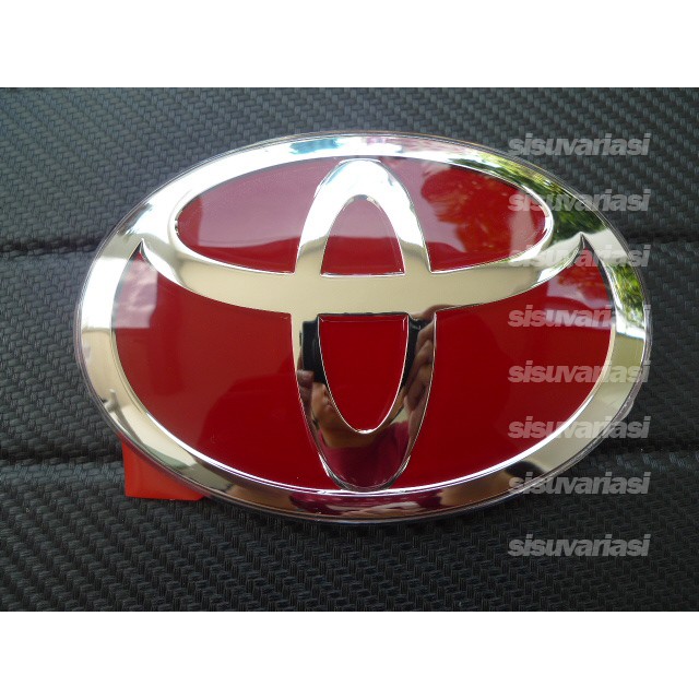 Jual Emblem Mobil Toyota Red Merah Besar (Ukuran 17,6cm) | Shopee Indonesia