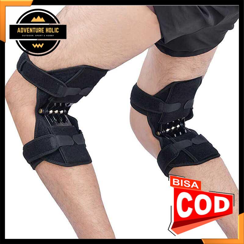 Jual Mussels Power Knee Booster Pads Spring Force Stabilizer 2 PCS ...