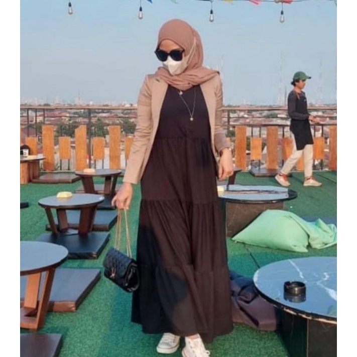 Jual BASIC INNER DRESS READY STOCK FLARE INNER BLAZER BUMIL BUSUI ...