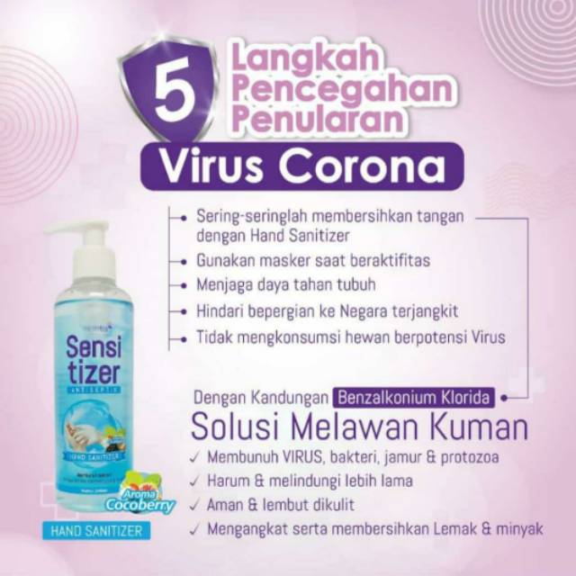 Jual Handsinitizer Sensitizer Gel 240ml (Harga Distributor) | Shopee ...