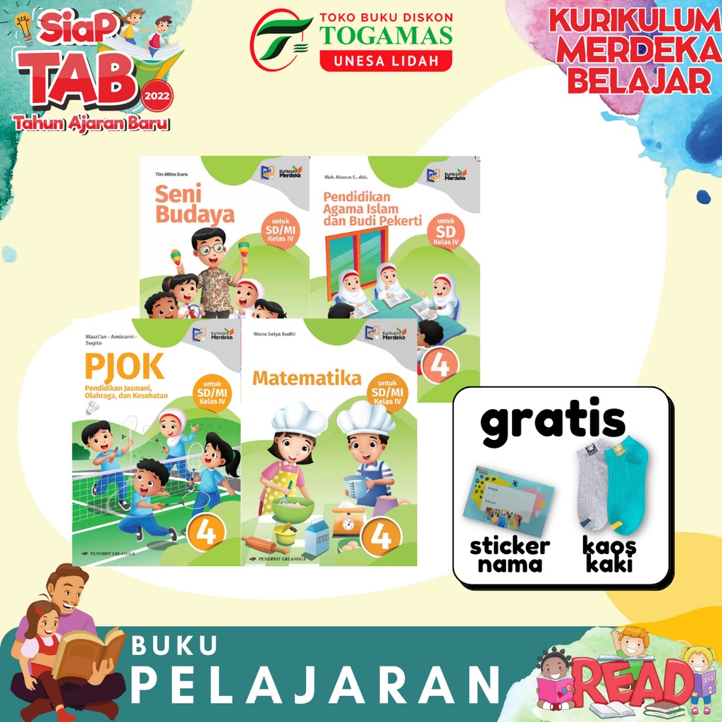 Jual MATEMATIKA / PENDIDIKAN AGAMA ISLAM / SENI BUDAYA SD /MI IV JL4 ...