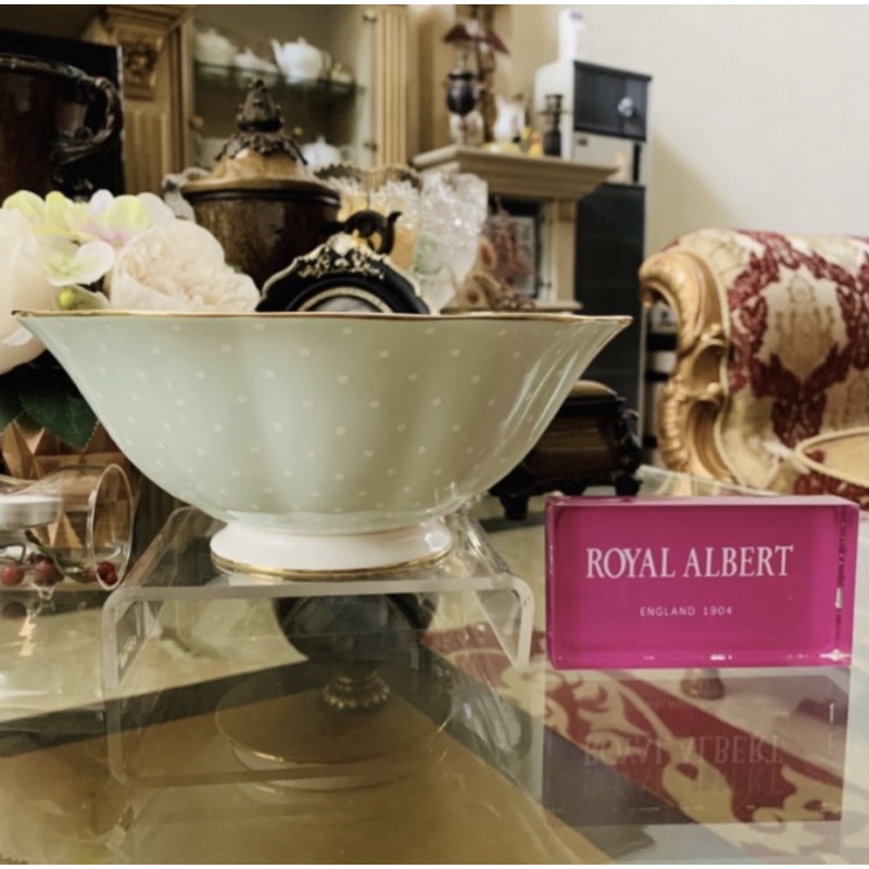 Jual Mangkok Saji Royal Albert Salad Bowl Polka Rose Vintage L 25 Cm ...