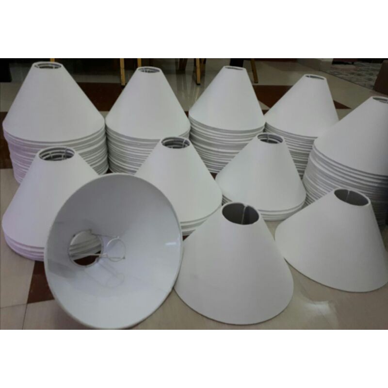 Jual KAP LAMPU KERUCUT UNTUK DEKORASI, INTERIOR DAN KAP LAMPU MEJA ...