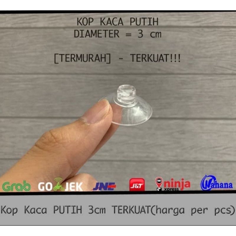 Jual Kop Kaca Cop Kaca Besar Tempelan Karet Bening Hook Cantelan Alat ...