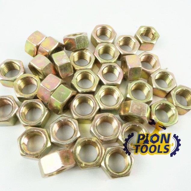 Jual Mur Besi M10 Kuning kunci 14 p1.25 Mur Baut 10 mm Mur Kuning ...