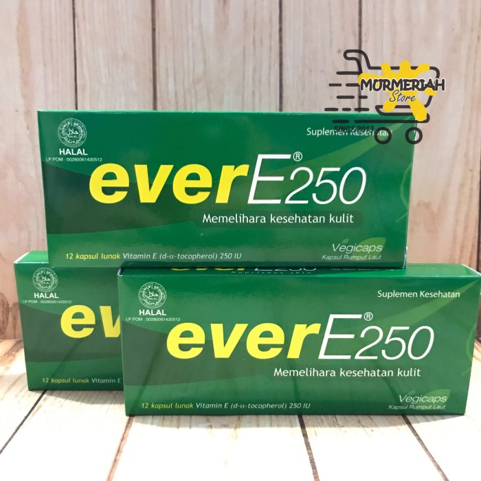 Jual Ever E 250 isi 12 kapsul / Vitamin E 250 IU | Shopee Indonesia