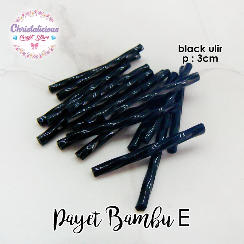 Jual Payet Bambu Polos, Payet bambu ulir, payet bambu 3 cm 30m, payet ...