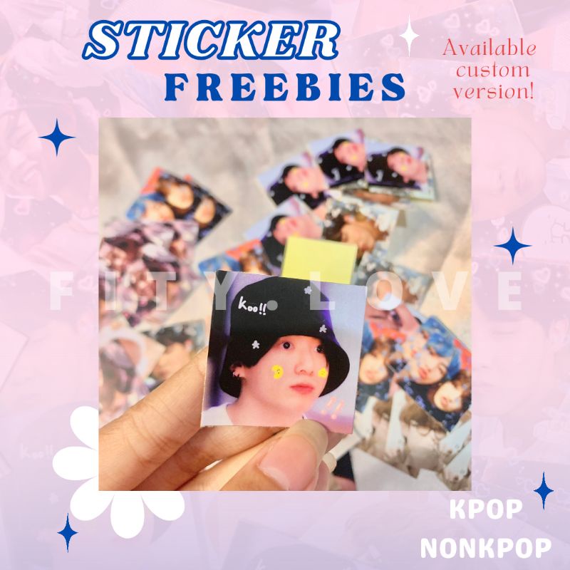 Jual STICKER KPOP NON KPOP CUSTOM || STICKER LUCU || STICKER FREEBIES ...