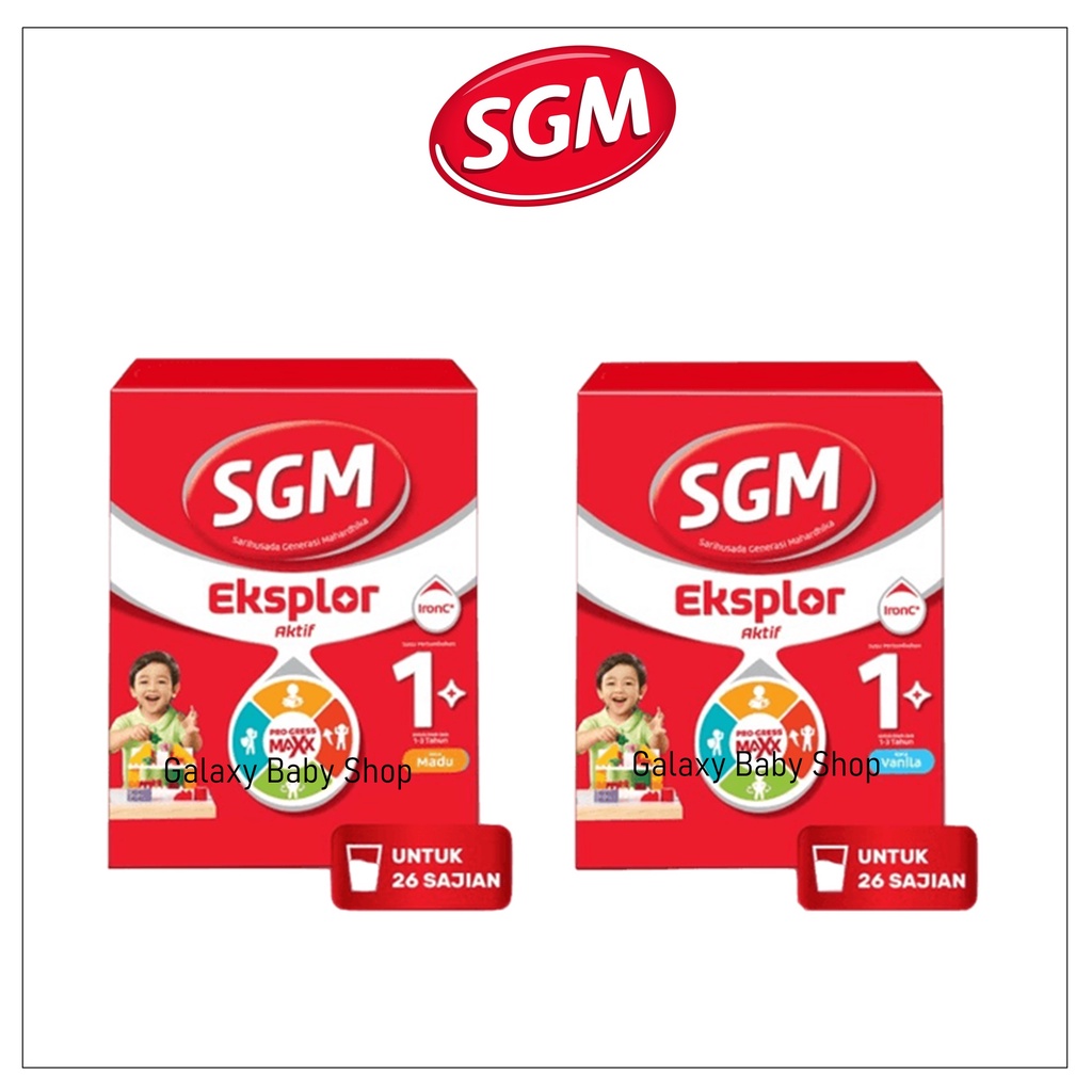 Jual SGM Eksplor Aktif 1+ Pro-GressMaxx Susu Pertumbuhan 900gr | Shopee ...