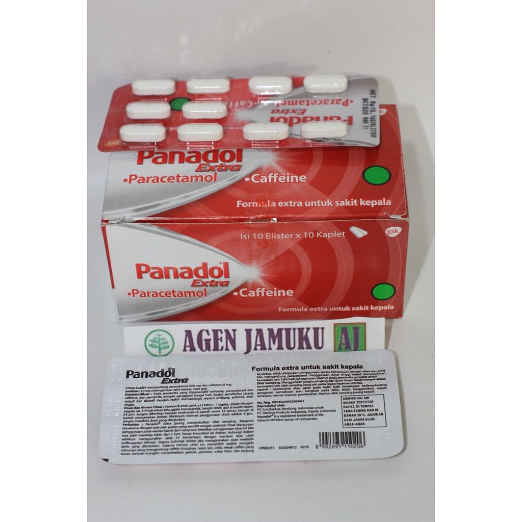 Jual Panadol extra merah formula extra untuk sakit kepala | Shopee ...