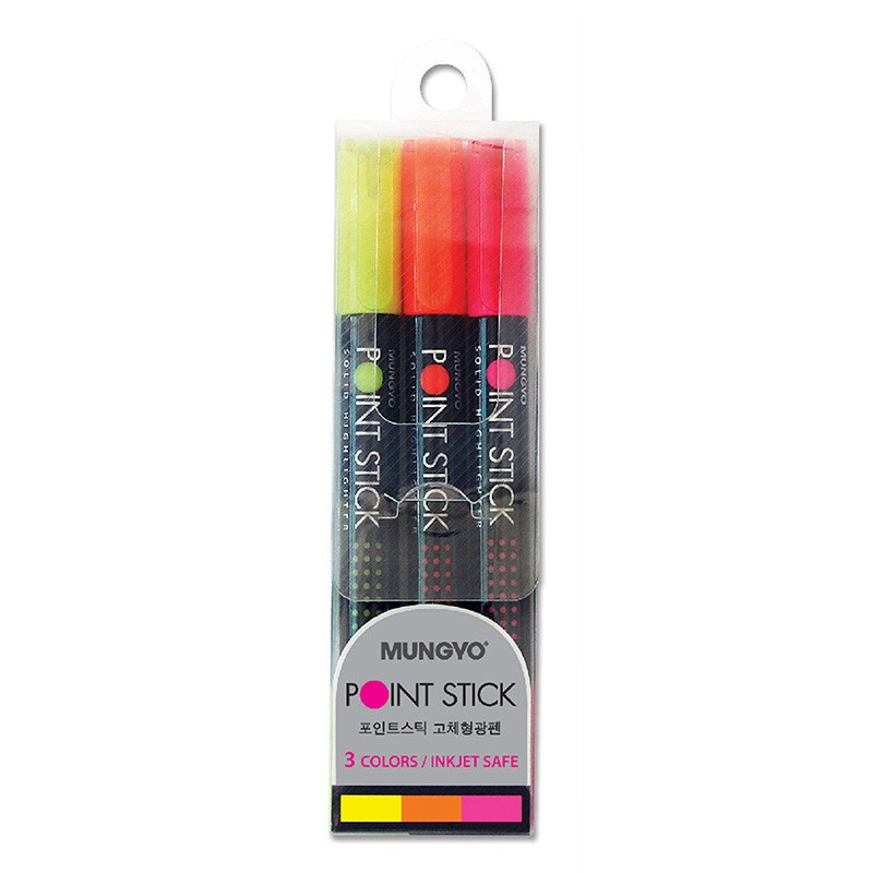 Jual Mungyo Official - Highlighter Point Stick 3 Pcs | Shopee Indonesia
