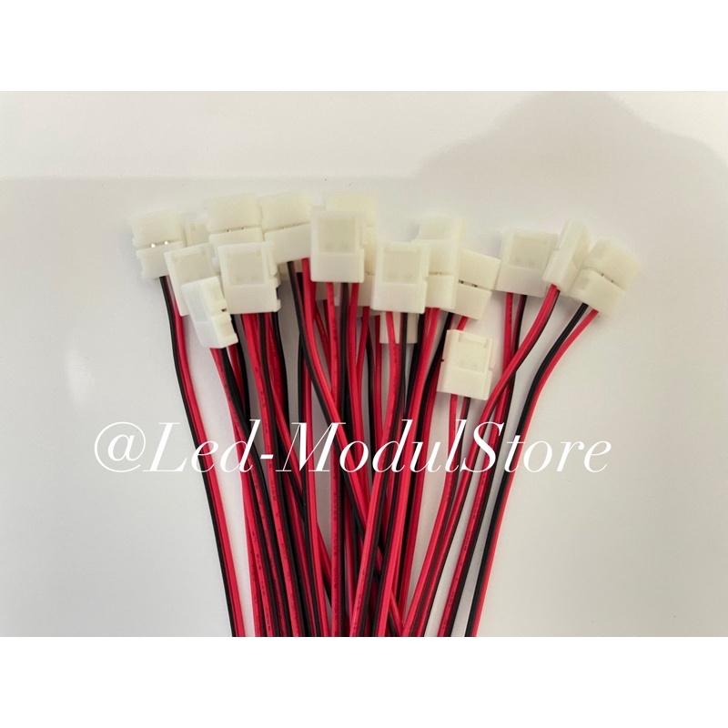 Jual Kabel connector single 8mm 2 pin Flex strip (10pcs) | Shopee Indonesia