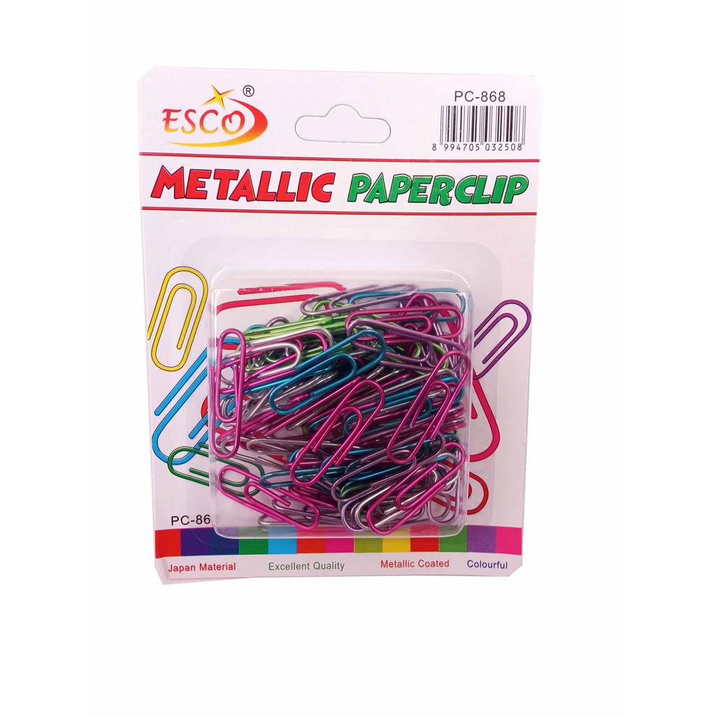 Jual Paper Clip Penjepit Kertas Medium Multiwarna Metallic | Shopee ...