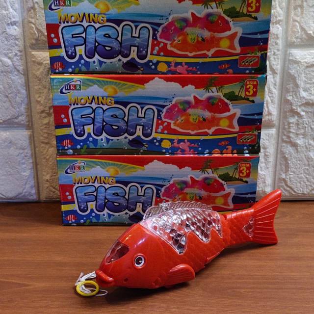 Jual Mainan Ikan Koi Moving Fish Ikan Robot Berjalan Lampu Musik ...