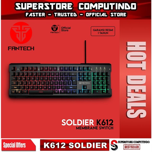Jual Fantech K612 Soldier RGB Gaming Keyboard | Shopee Indonesia