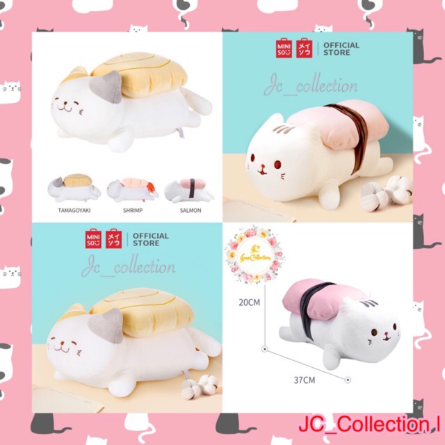 Jual Ready Boneka sushi kucing Miniso | Shopee Indonesia
