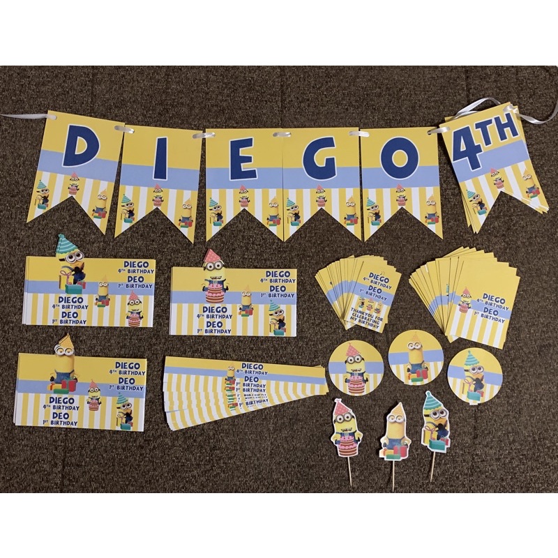 Jual Paket Printable Dessert Table / Label Ulang Tahun Minions | Shopee ...