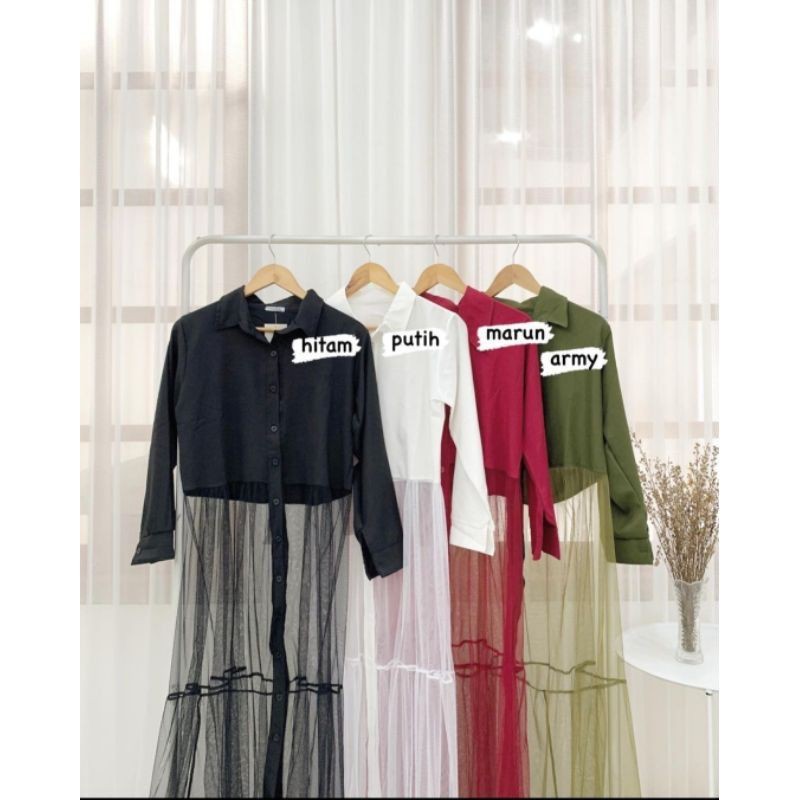 Jual Long outer tile ready putih | Shopee Indonesia