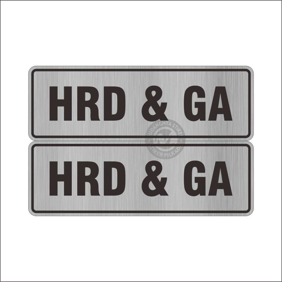 Jual STIKER VINYL RUANGAN HRD & GA 30X10CM | Shopee Indonesia