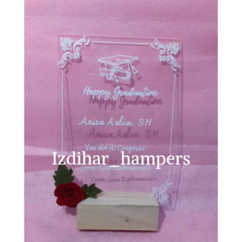 Jual AKRILIK CUSTOM | Acrylic hias, kado wisuda,kado ulang tahun, gift ...