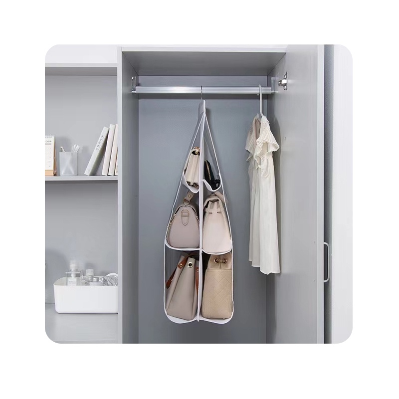 Jual Bassy Rak Tas Gantung 6 & 8 Sekat Kotak Tempat Penyimpanan Tas ...