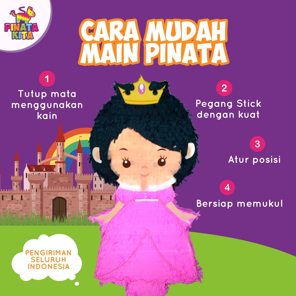 Jual pinata princess / pinata putri kerajaan / pinata putri / pinata ...