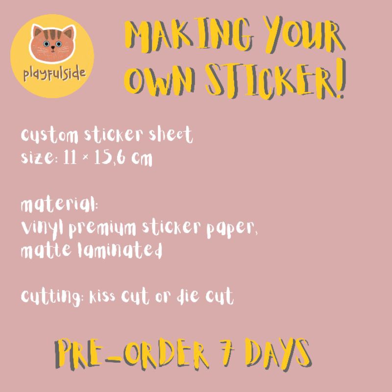 Jual CUSTOM STICKER SHEET | Shopee Indonesia