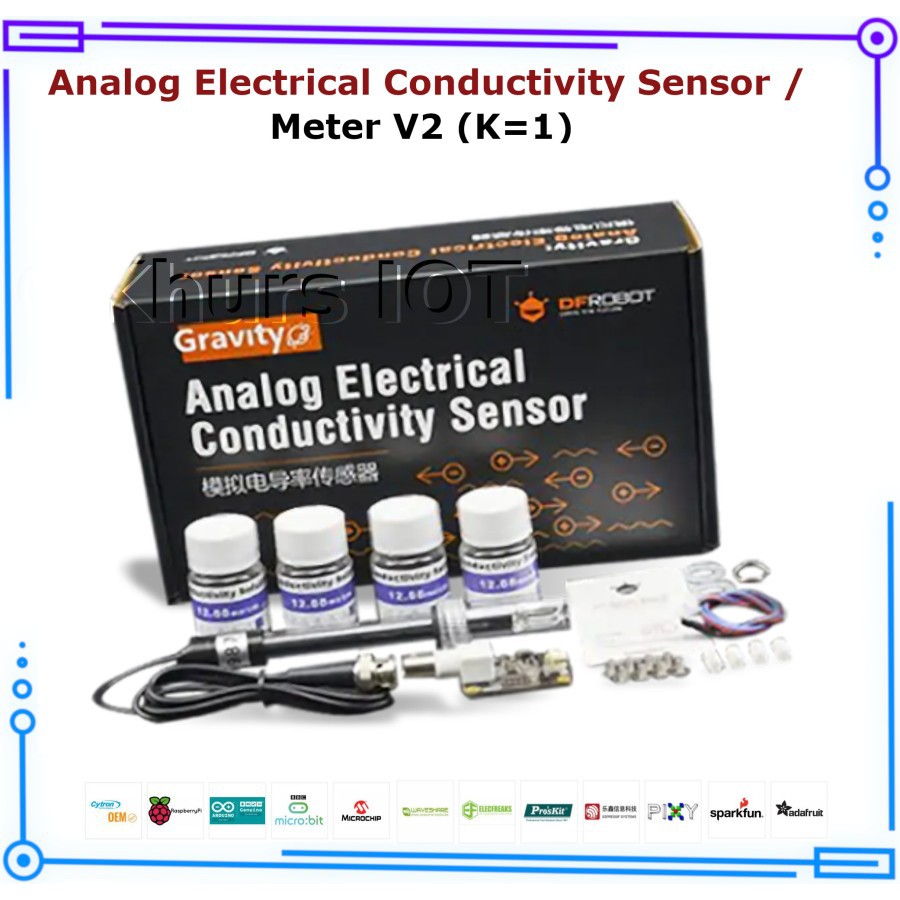 Jual DFRobot : Analog Electrical Conductivity Sensor /Meter V2 (K=1) | Shopee Indonesia
