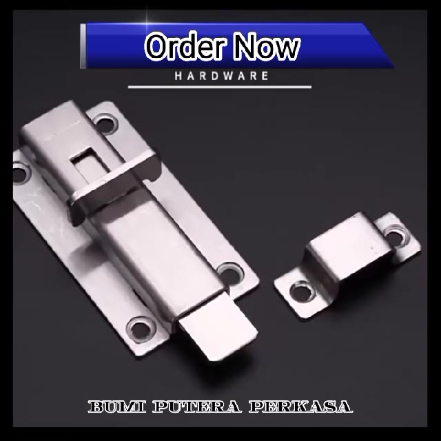 Jual Grendel Pintu Slot Stainless Tombol Otomatis | Grendel Kunci Pintu ...