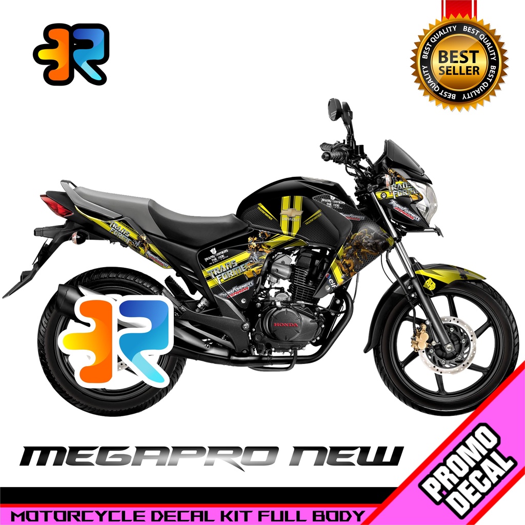 Jual Decal Motor Megapro New Desain Bumblebee Sticker Decal Mega Pro ...