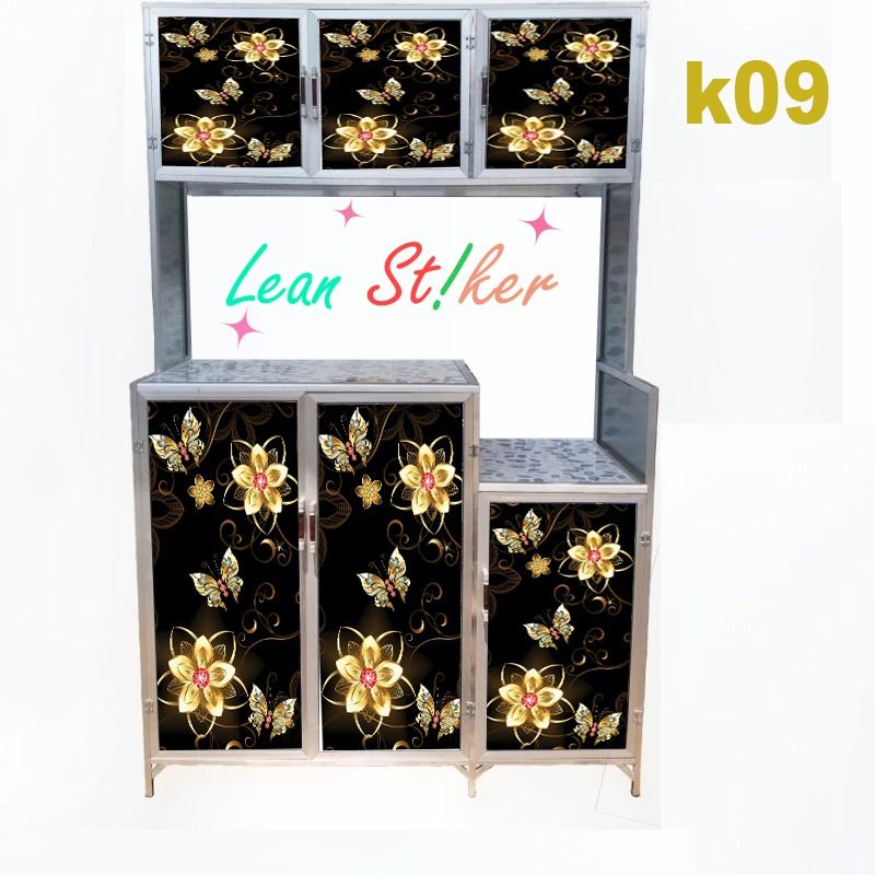 Jual stiker rak piring 6 pintu motif bunga | Shopee Indonesia