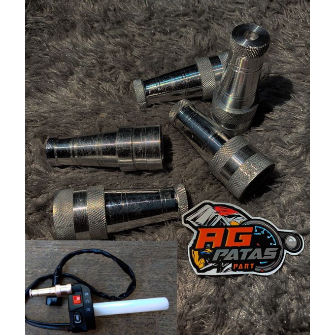 Jual GAS NINJA KSR (cover pipa cnc/ variasi gas ninja) | Shopee Indonesia
