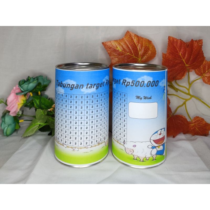 Jual tabungan target Doraemon 500rb 2k- celengan target Doraemon 500rb ...