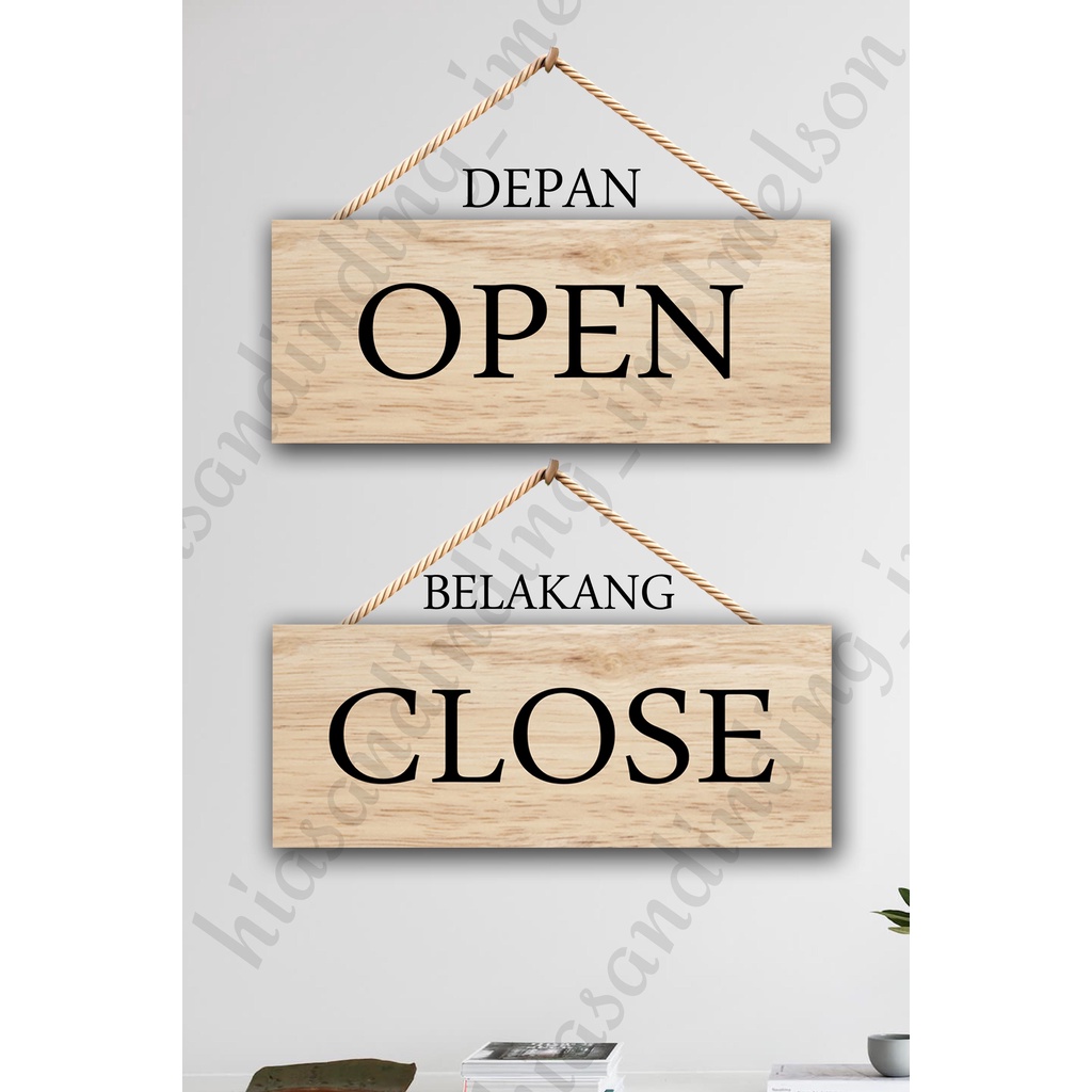 Jual 197/10x25cm/bolakbalik/hiasan dinding/ cafe/ pintu/toilet/tanda ...