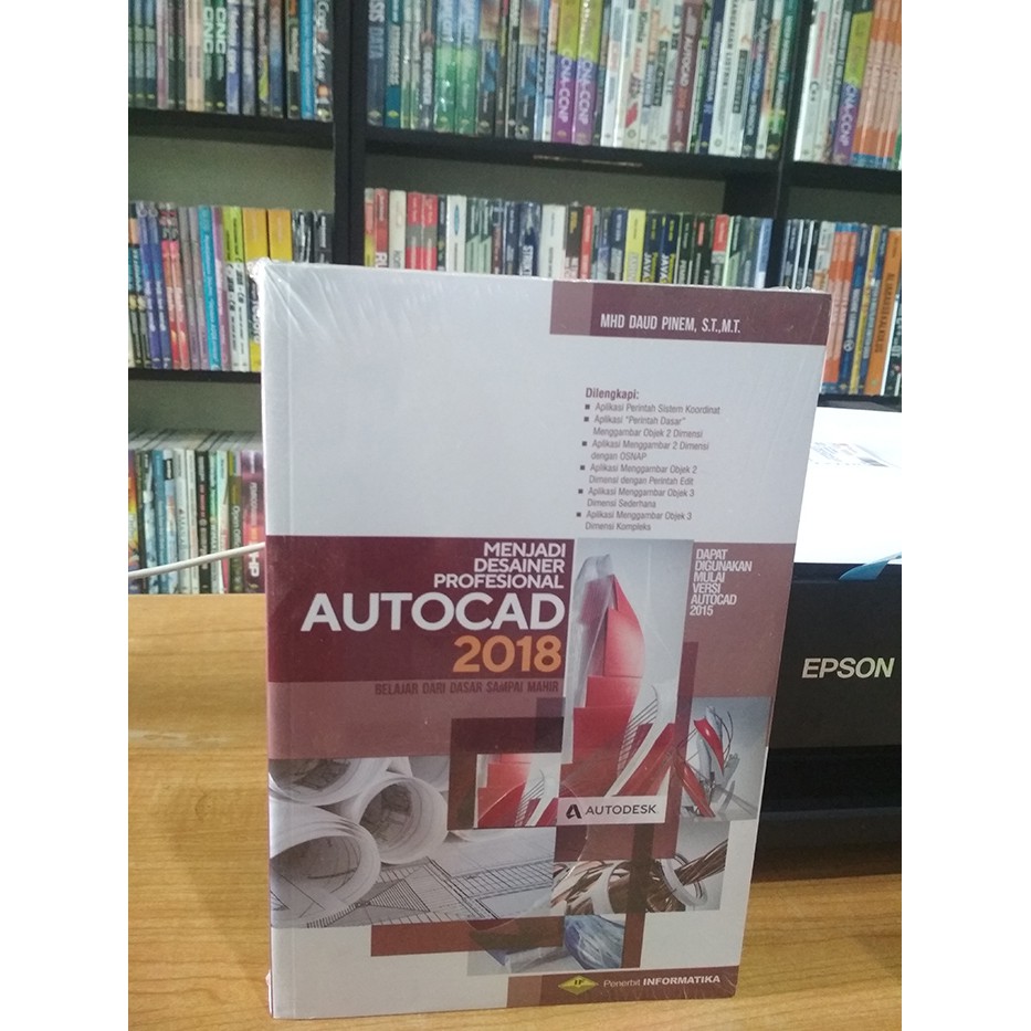 Jual Buku Original MENJADI DESAINER PROFESIONAL AUTOCAD 2018 | Shopee ...