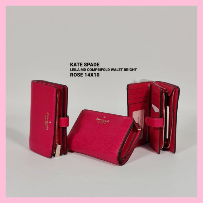 Jual Jual Dompet Wanita Kate Spade KS LEILA MD COMPBIFOLD WALLET Color ...