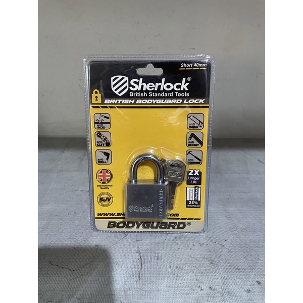 Jual gembok leher pendek 40mm / sherlock gembok leher pendek / gembok ...