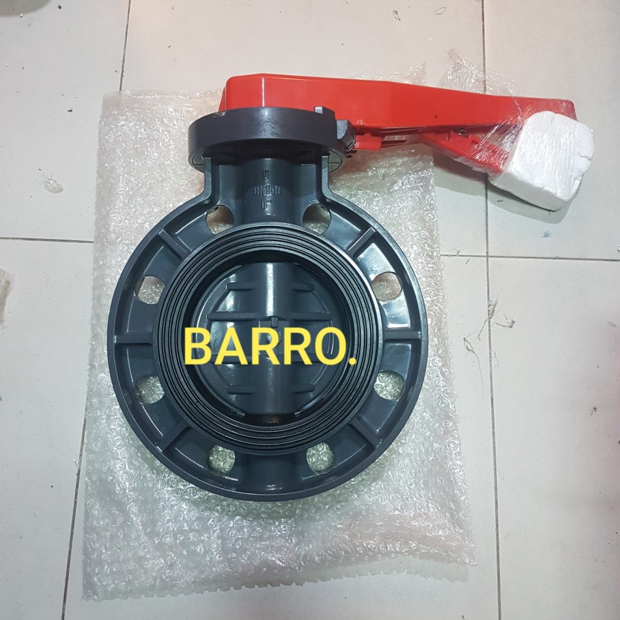 Jual Butterfly Valve PVC 4" Inch DN 100 Lever Fitting Pipa PVC | Shopee ...