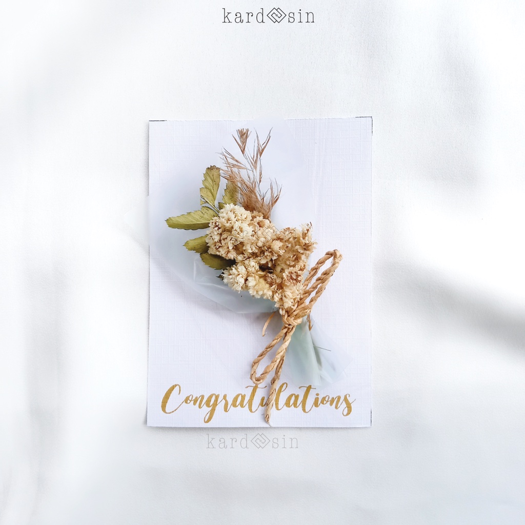 Jual [GREETING CARD MINI BOUQUET] KARTU UCAPAN BUKET BUCKET KECIL BUNGA ...