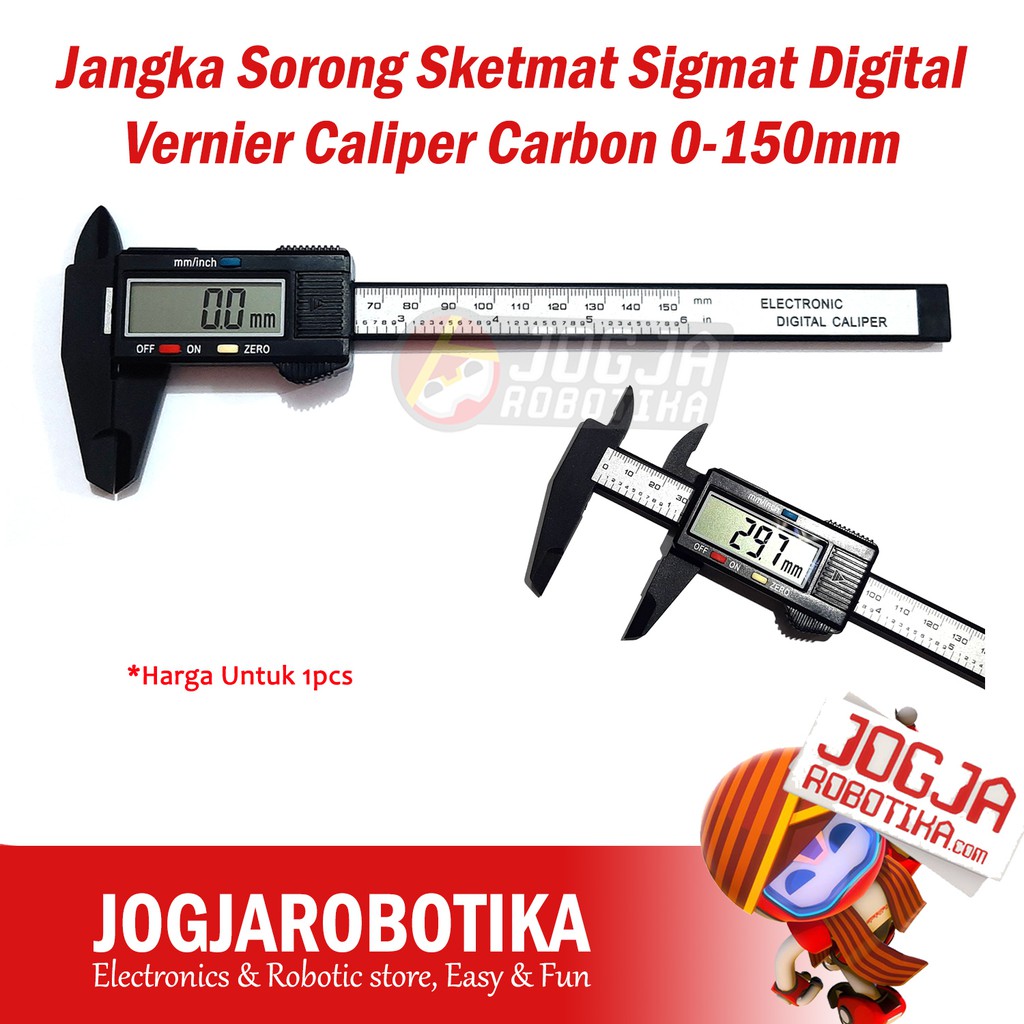 Jual Jangka Sorong Sketmat Sigmat Digital Vernier Caliper Carbon 0-150mm | Shopee Indonesia