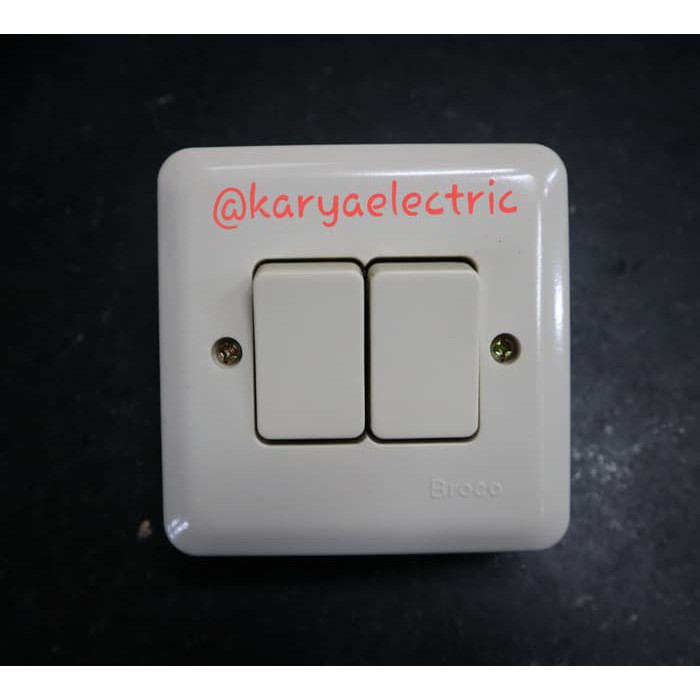 Jual Saklar Seri Saklar Double Ganda Inbow IB Broco | Shopee Indonesia
