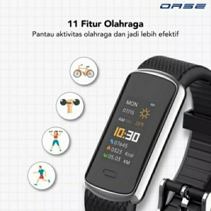 Jual Oase Smartband Zea Ow-B1 11 Sport Mode Ip67 Garansi Resmi (Sale ...