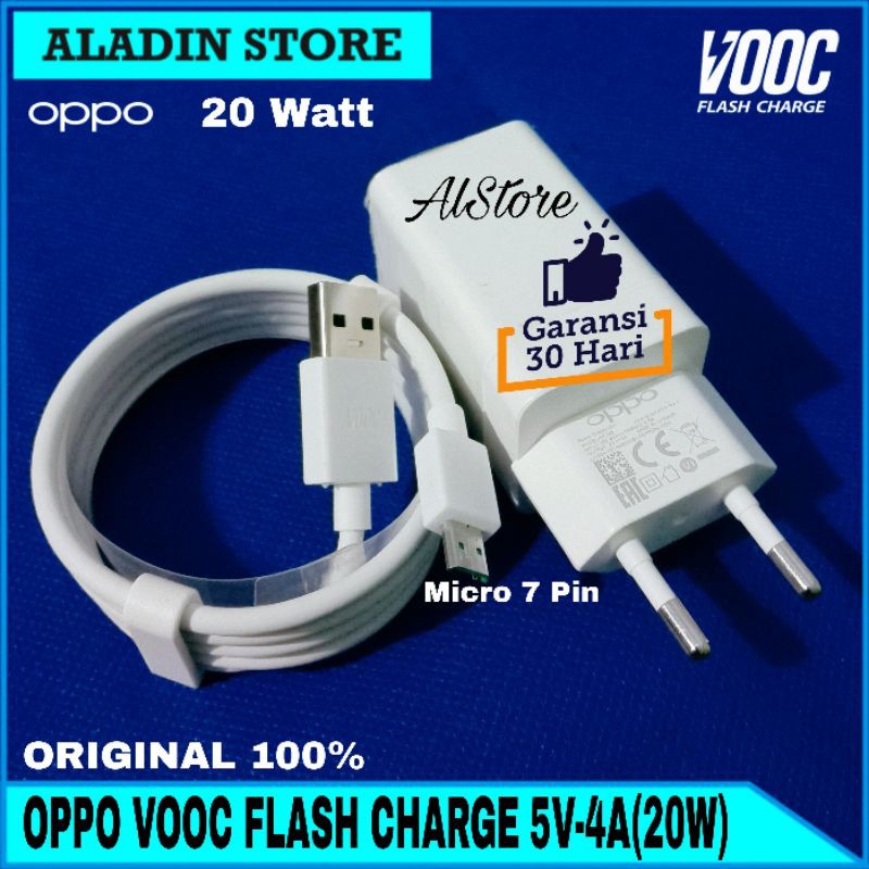 Jual Charger Oppo VOOC Flash Charge R7 R7S R7 Plus ORIGINAL100% Micro 7 ...