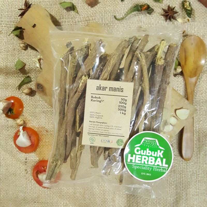 Jual AKAR MANIS KERING 100gr - KAYU LEGI - Liquorice Licorice - MURNI ...