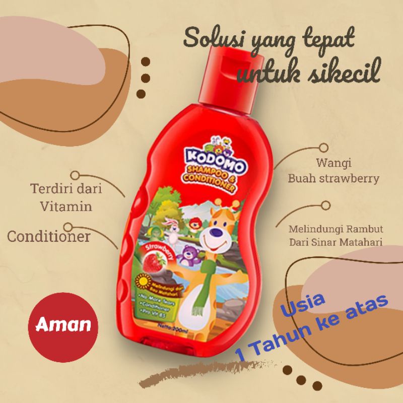 Jual kodomo sampo & Conditioner anak strawberry | Shopee Indonesia