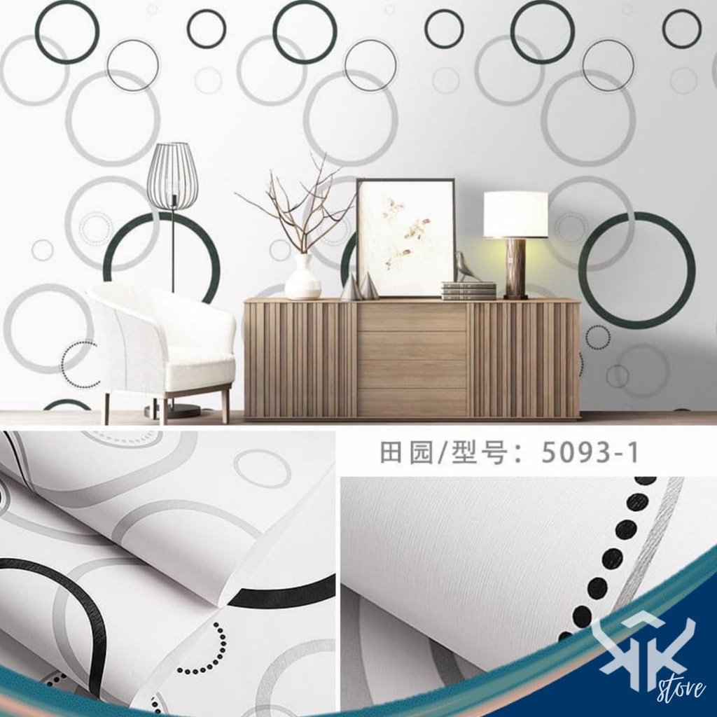 Jual Wallpaper Dinding Motif Polkadot 45cm x 100cm Wallpaper Motif ...