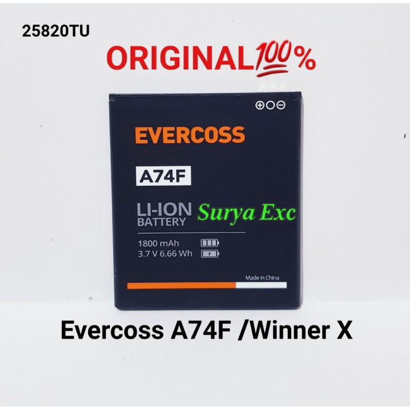 Jual Baterai Evercoss A74F Cross Evercross Evercros Winner X A 74F ...