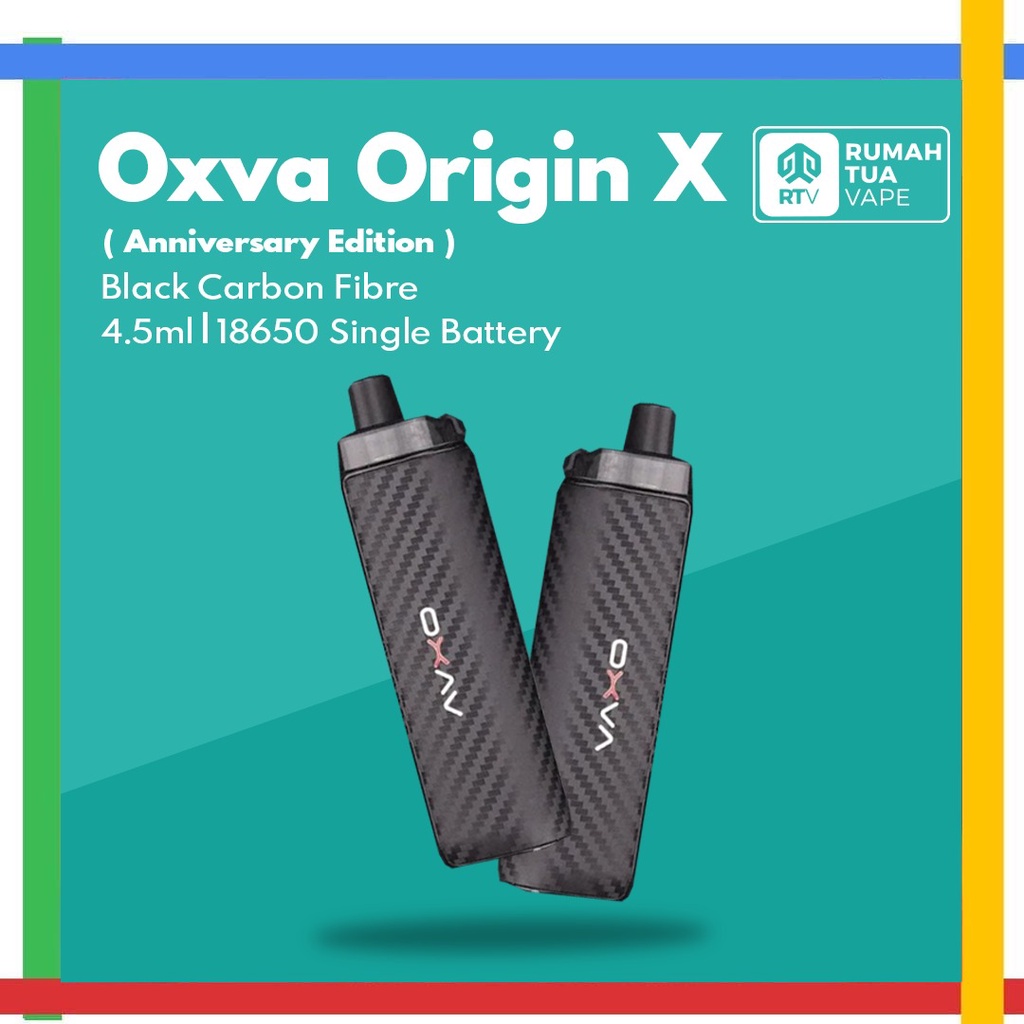 Jual OXVA ORIGIN X BLACK CARBON FIBRE ANNYVERSARY EDITION | Shopee Indonesia