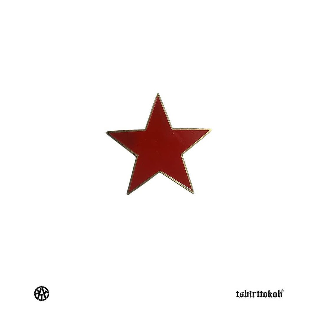 Jual Tshirttokoh - Enamel Pin Red Star | Shopee Indonesia